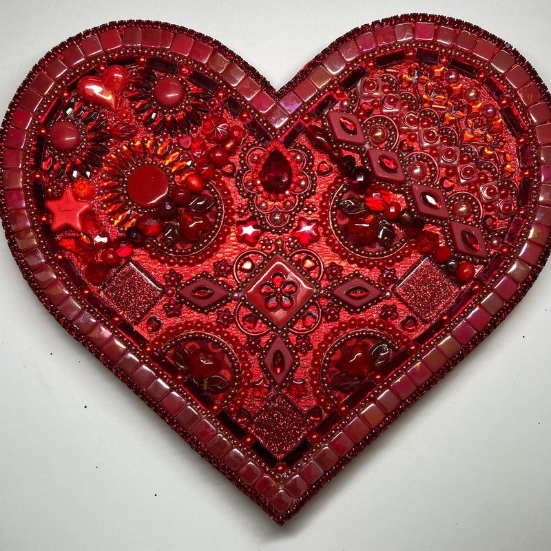 Mosaic Heart - Etsy