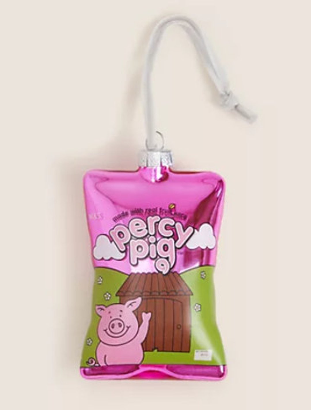 Glass Percy Pig™ Packet Hanging Decoration Marks and Spencer - Etsy