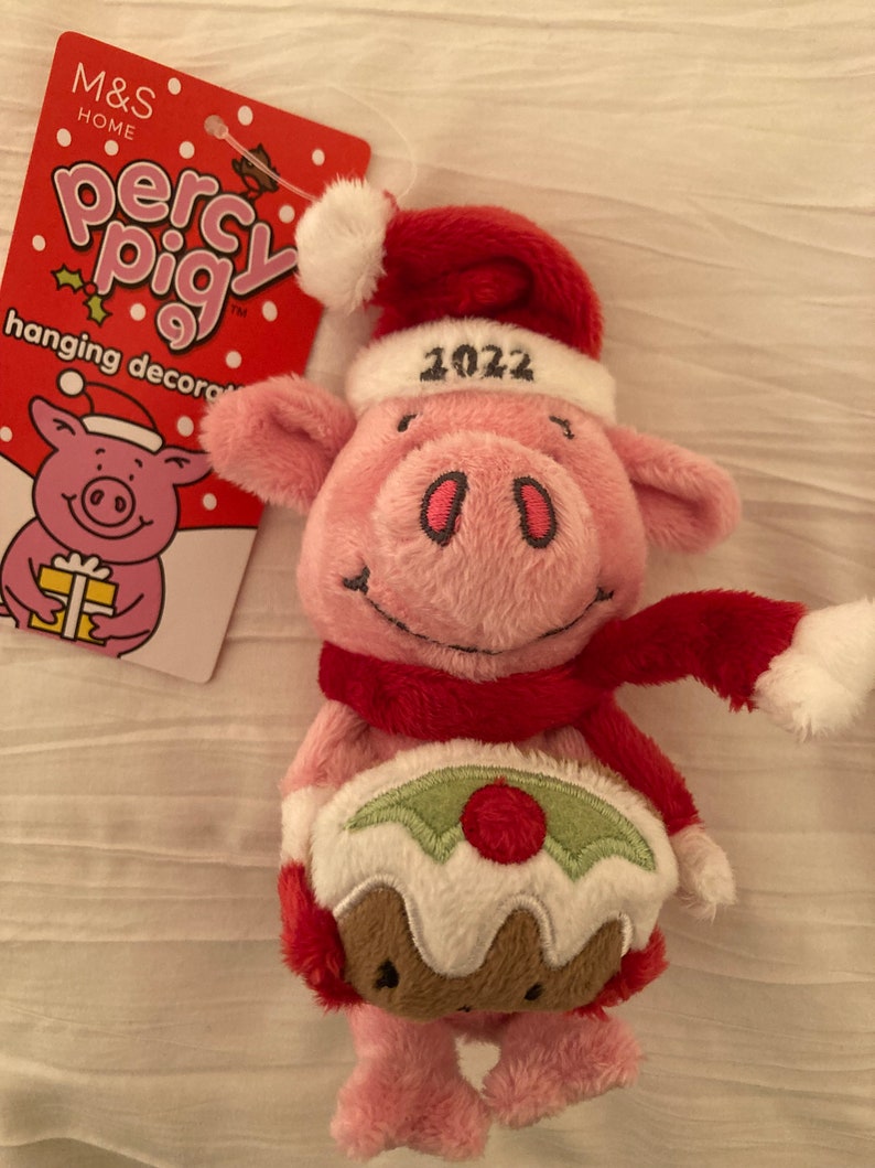 M&S Percy Pig Hanging Christmas Tree Plush Limited Edition 15 - Etsy