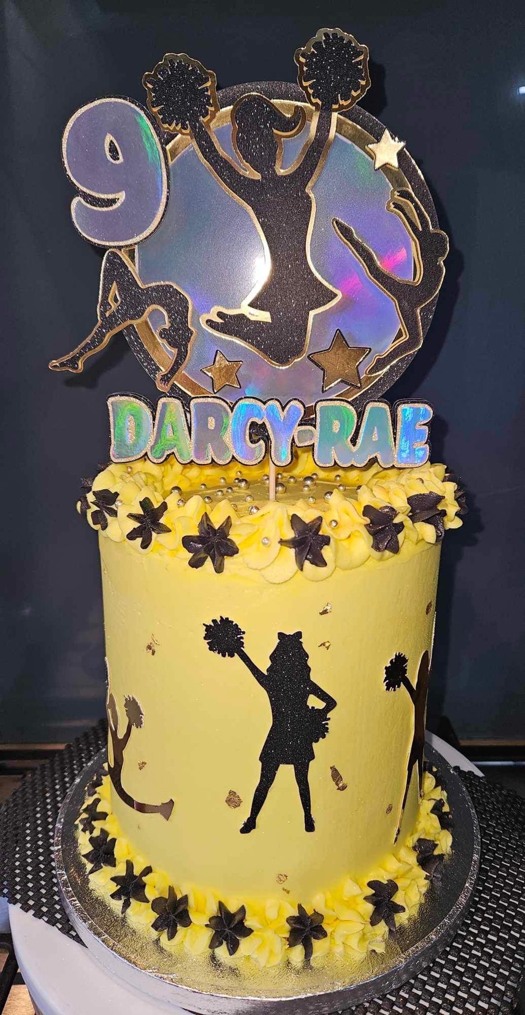 Personalised Cheerleading Cheer Team Cake Topper Any Name Any Age ...