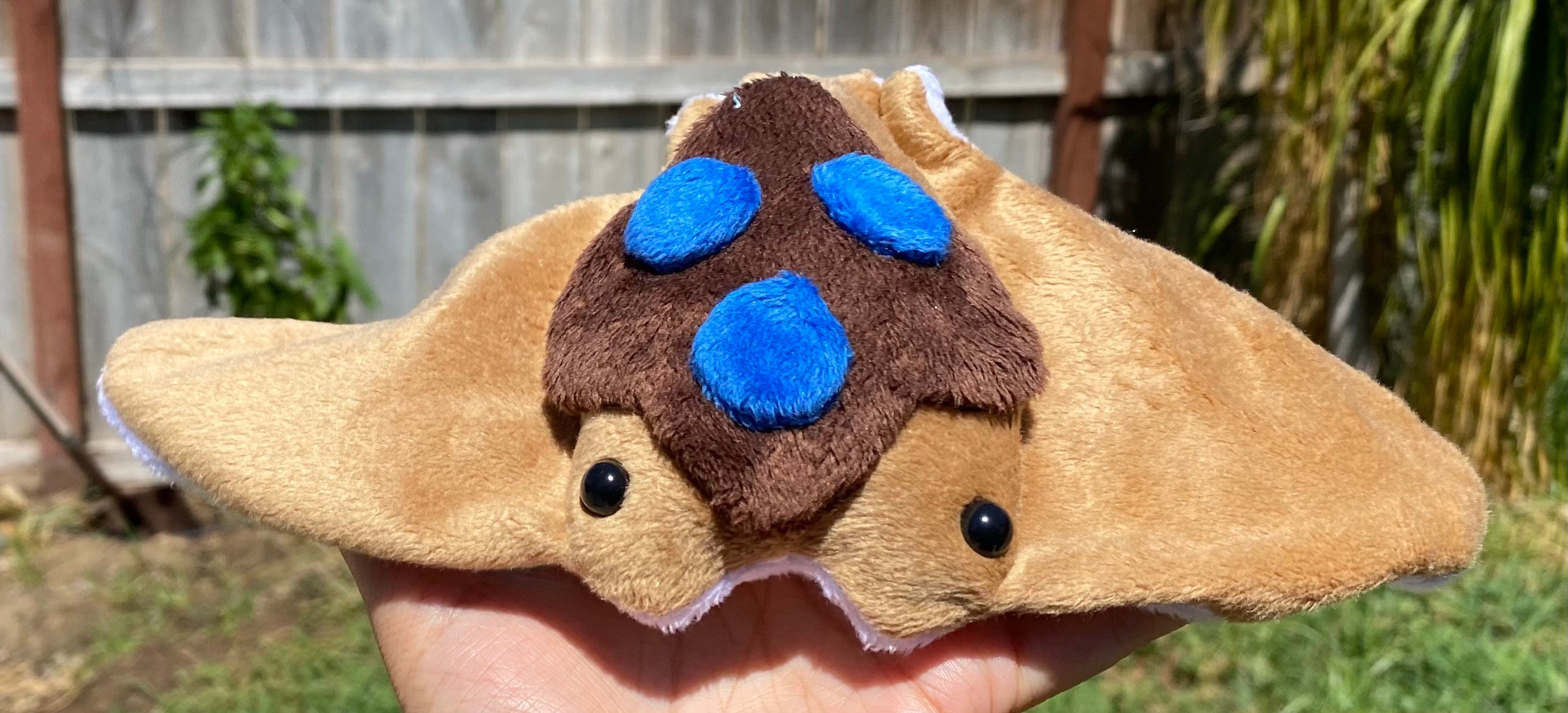 Blueberry Pancake Manta Ray Plush Stuffed Animal - Etsy