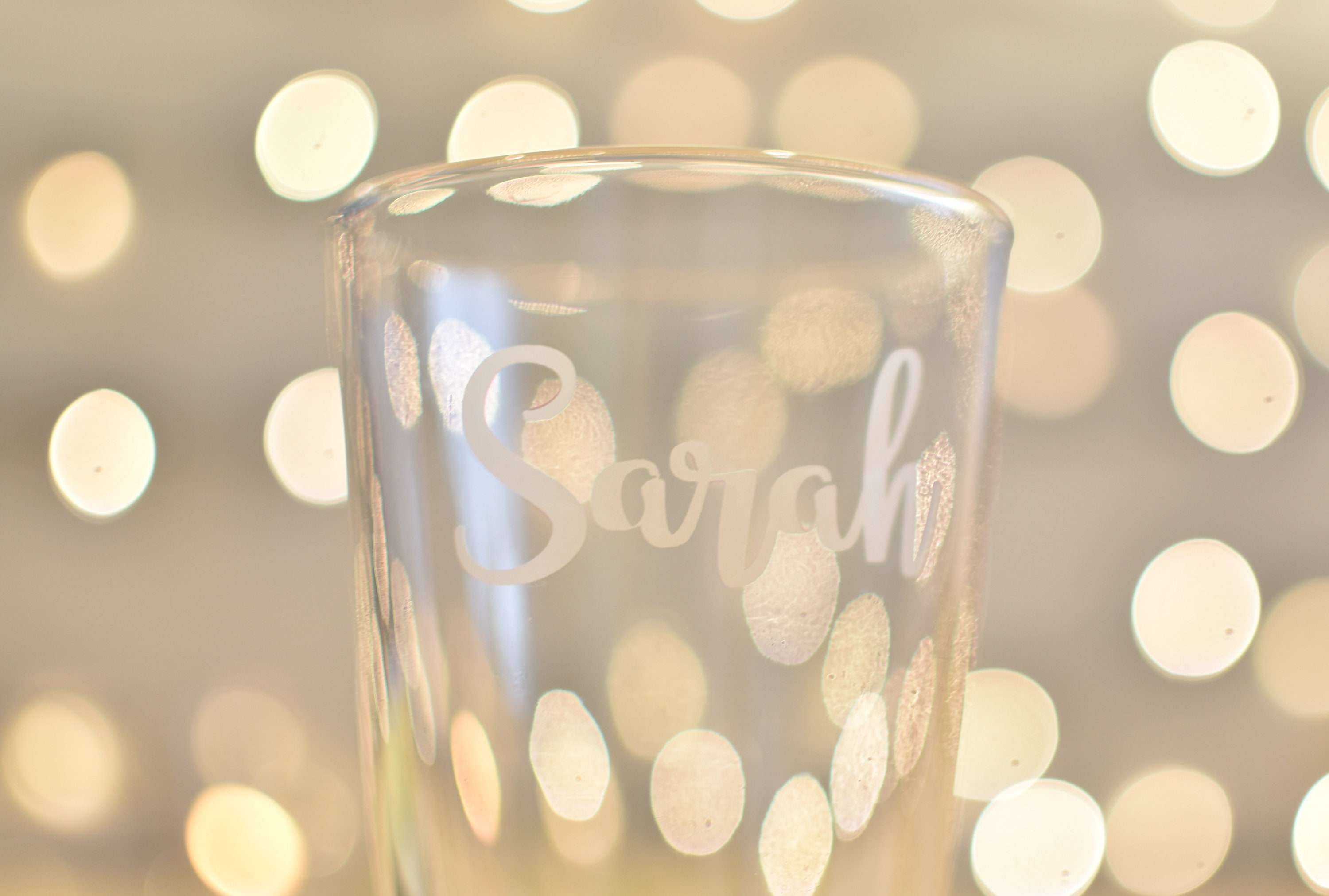 Personalised Half Pint Glass Etched With Name Etsy Uk