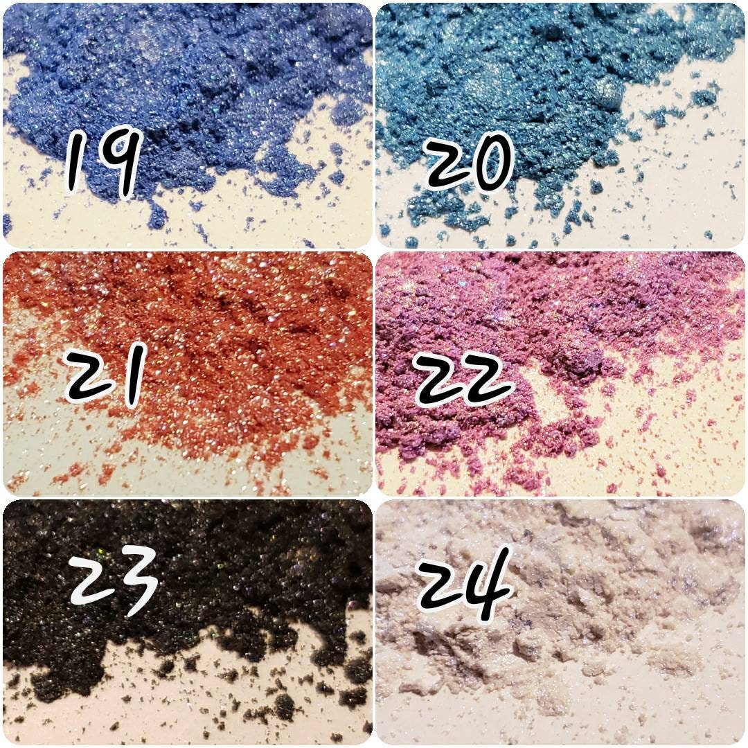 Mica Pigment Powder 30 Colors to Choose From Pigment Powder - Etsy