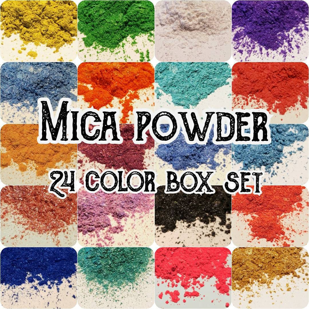 4.2 Oz 24 Color Mica Box Set Bulk Mica Pigment Powder Soap - Etsy