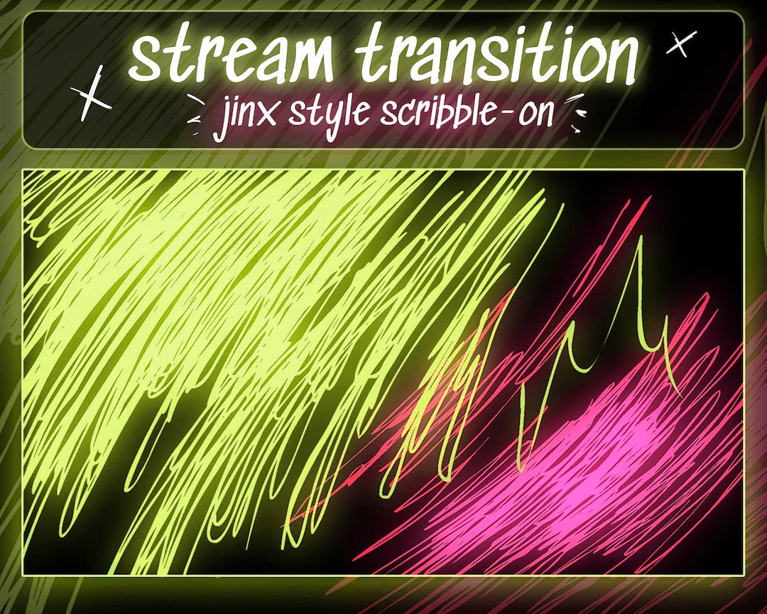 Twitch Stream Scene Stinger Transition, Arcane Jinx Stinger Twitch ...