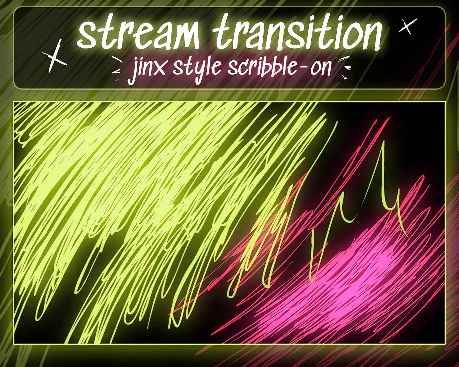 Twitch Stream Scene Stinger Transition, Arcane Jinx Stinger Twitch ...