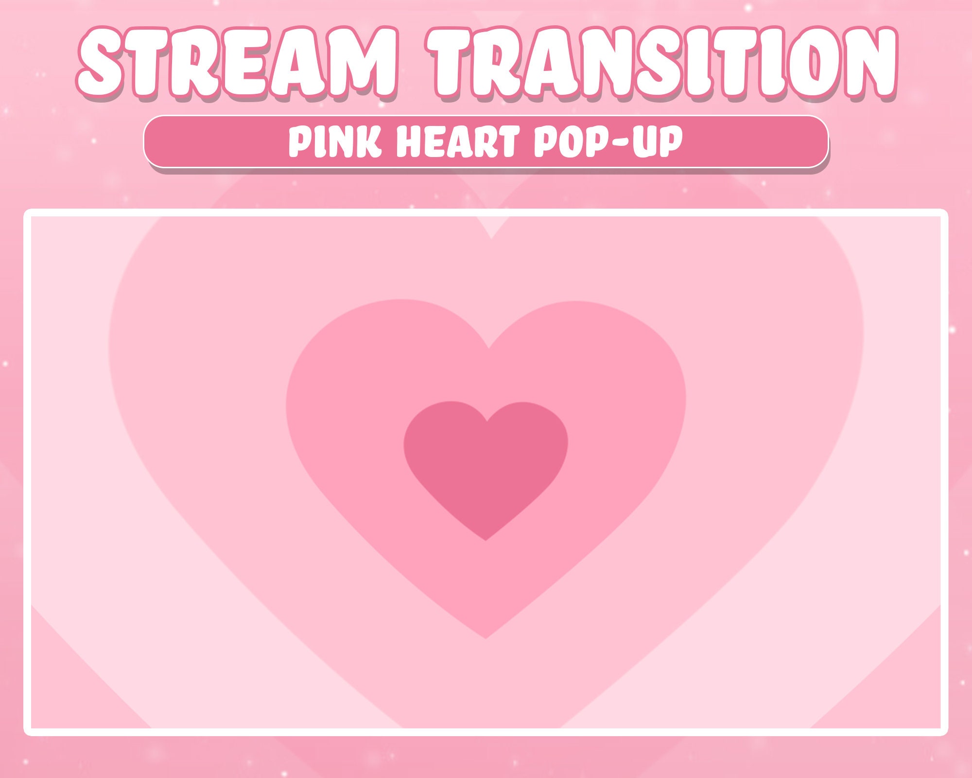 Twitch Stream Scene Stinger Transition, Pink Heart Stinger Twitch ...
