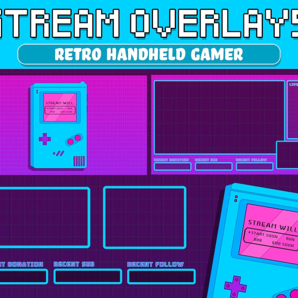 Twitch Overlay Retro - Etsy