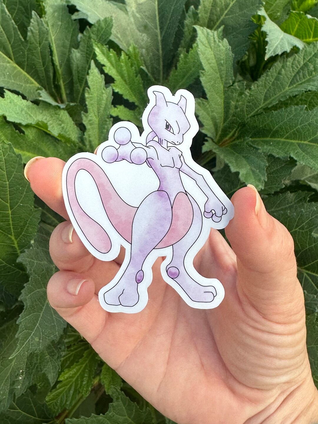 Mewtwo Waterproof Sticker - Etsy