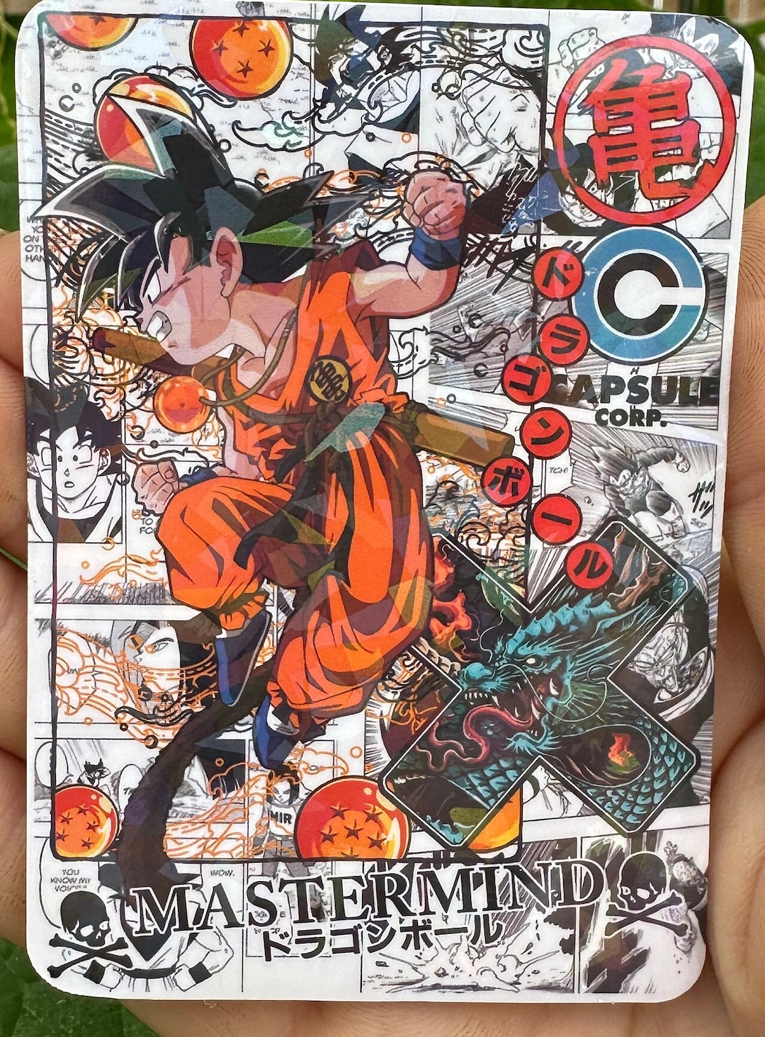 Dragon Ball DBZ Water Resistant Standard Card Size Shattered Glass Holo ...