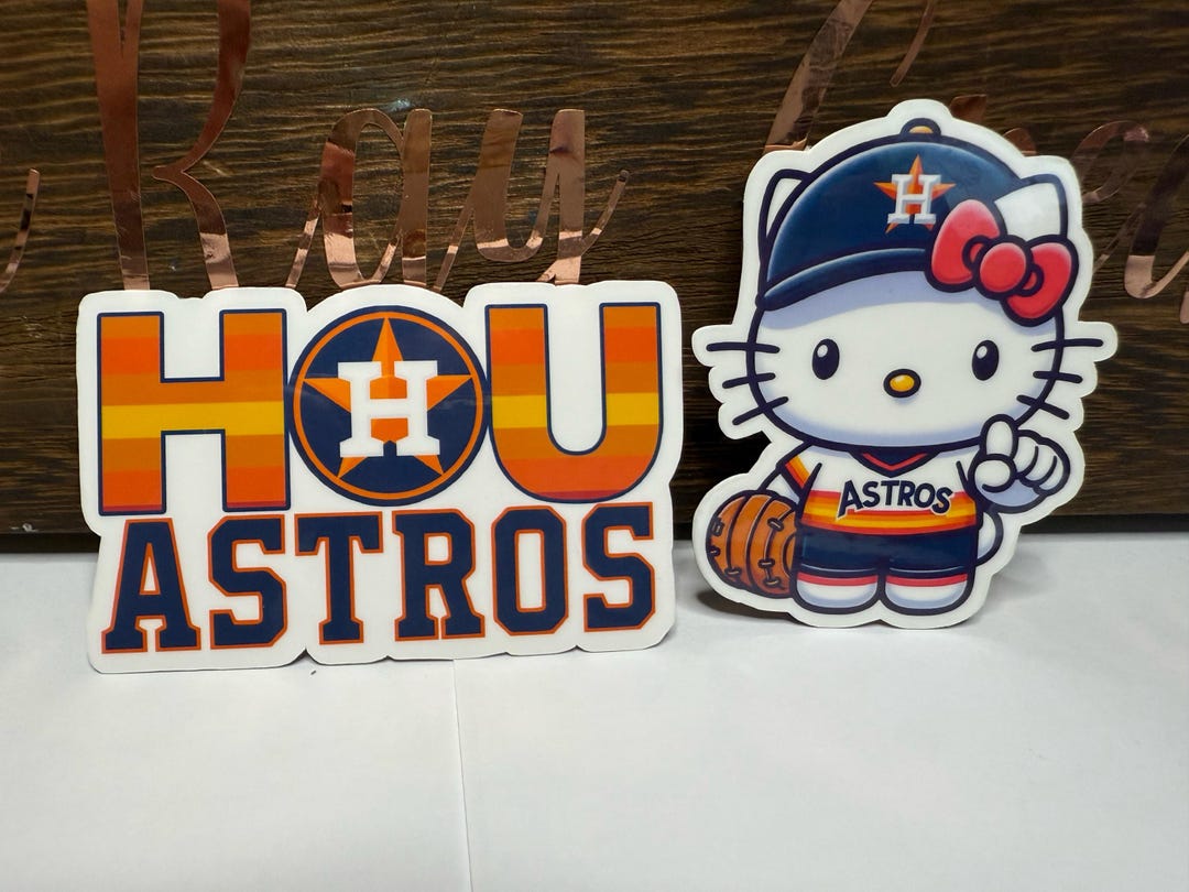 Houston Astros Stickers - 2 Pack 3 Inch Baseball Decals - MLB Team Logo ...