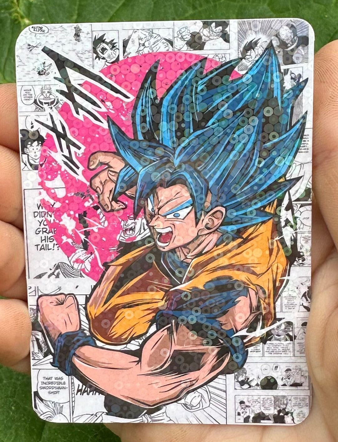 Dragon Ball DBZ Water Resistant Standard Card Size Shattered Glass Holo ...