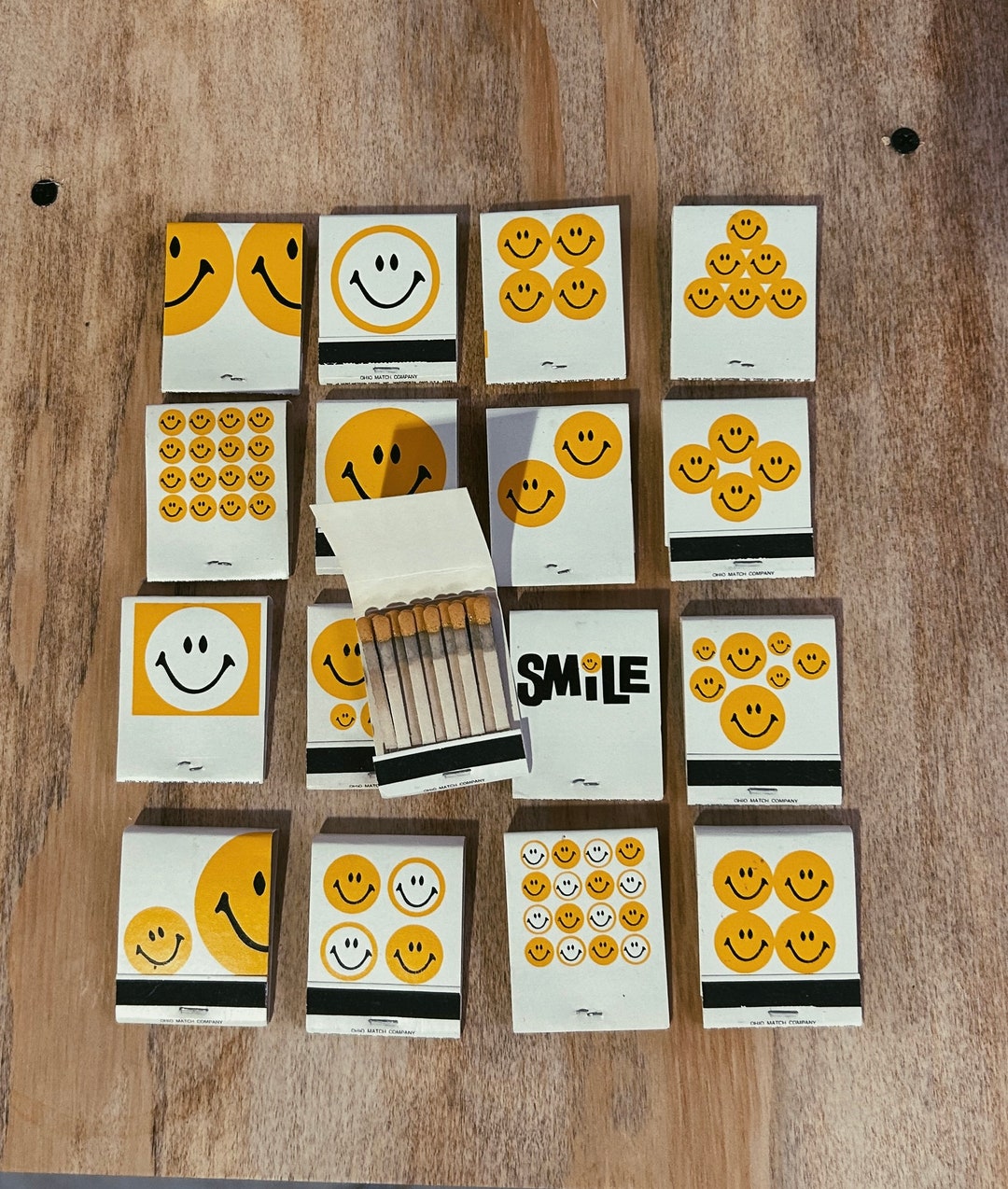 Single 1970s Smiley Face Matchbook - Etsy