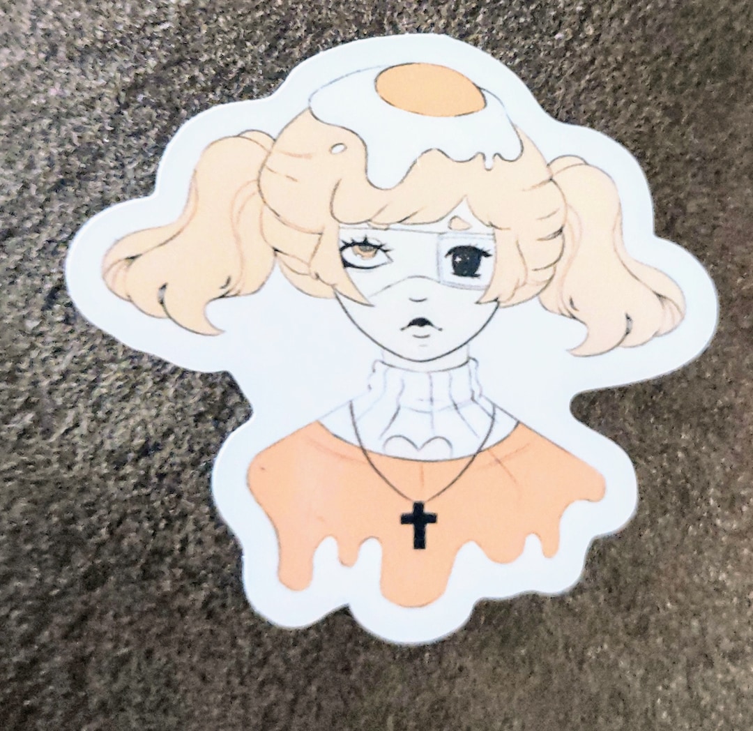 Anime Girl Die Cut Waterproof Sticker - Etsy