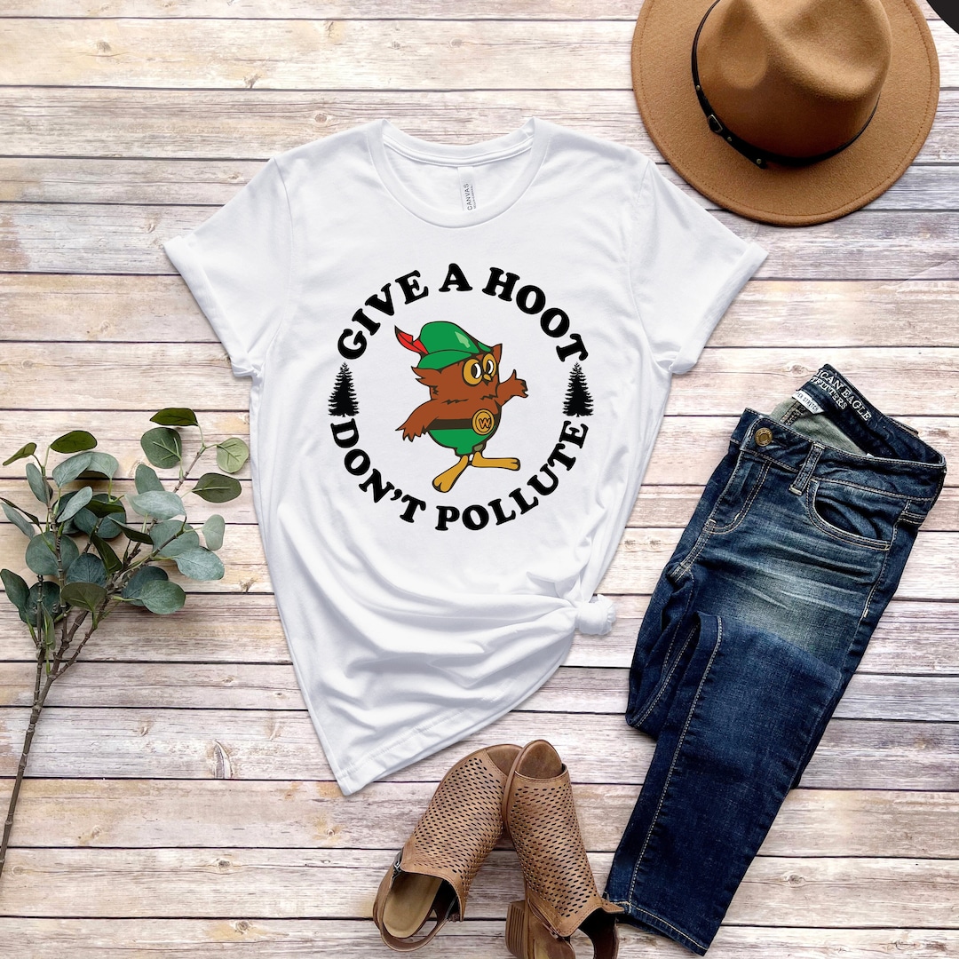Give A Hoot Don't Pollute Climate Change Short-sleeve Unisex T-shirt - Etsy