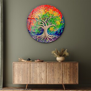 Tree of Life Wall Art-mega Size-stained Wall Art-stained Window Decor ...
