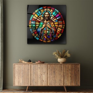 Jesus Glass Wall Art, Christ Wall Art, Jesus of Nazareth, Tempered ...