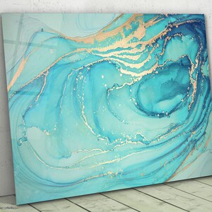 Alcohol Ink Wall Art, Abstract Alcohol Ink Art, Watercolor Artwork ...