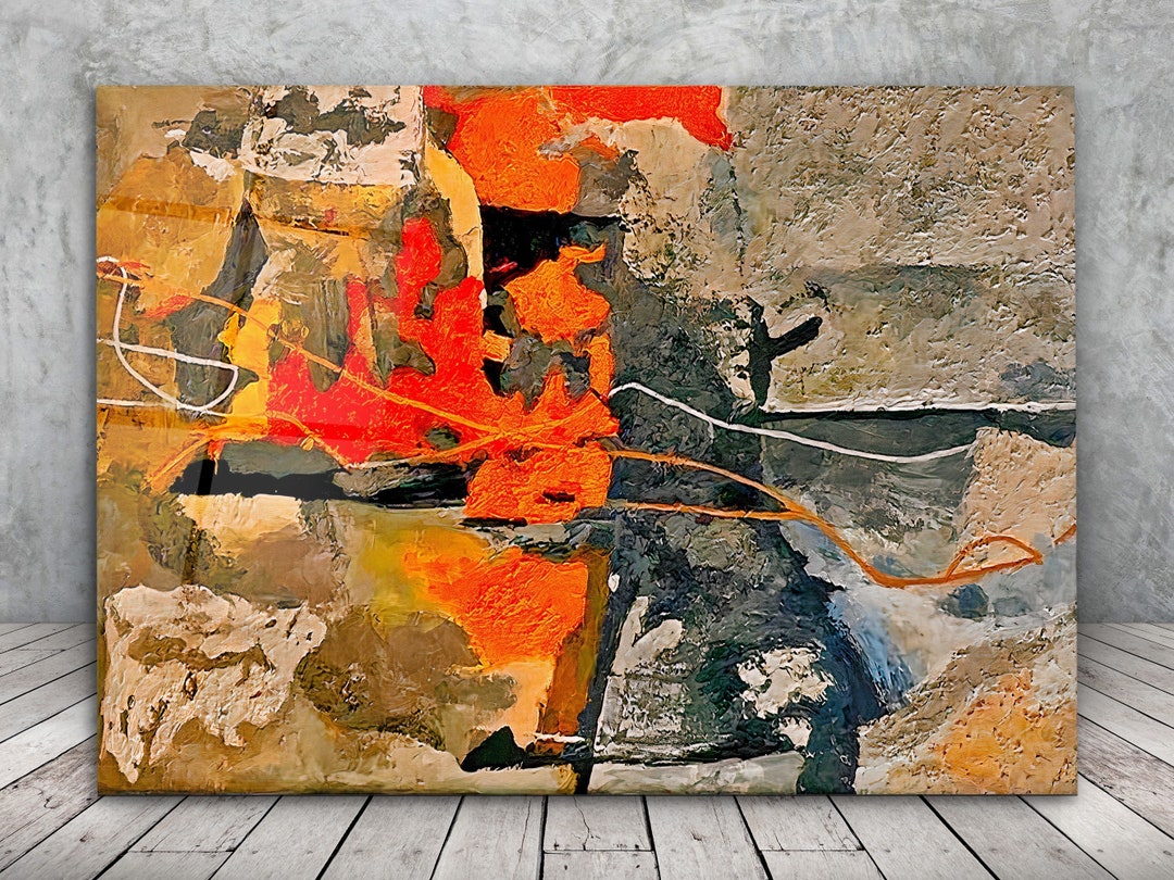 Tempered Glass Art Abstract Wall Art Glass Wall Art Decor Glass Printing Art Large Wall Art