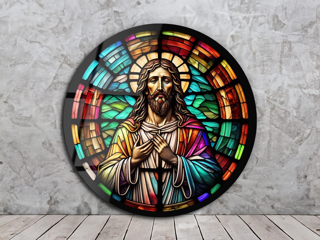 Jesus Glass Wall Art, Christ Wall Art, Jesus of Nazareth, Tempered ...
