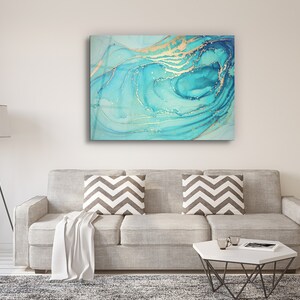 Alcohol Ink Wall Art, Abstract Alcohol Ink Art, Watercolor Artwork ...