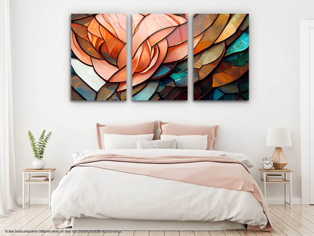 Stained Glass Paint Fractal Glass Art Stained Glass Art Large Glass ...