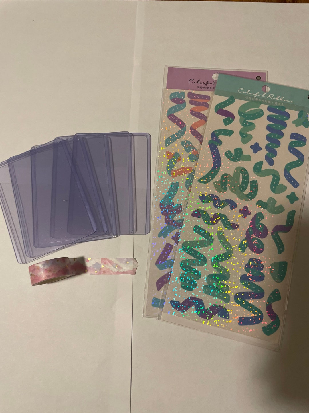 Custom KPOP Deco Set 5 Pack, Kpop Photocard Toploader With Holo ...