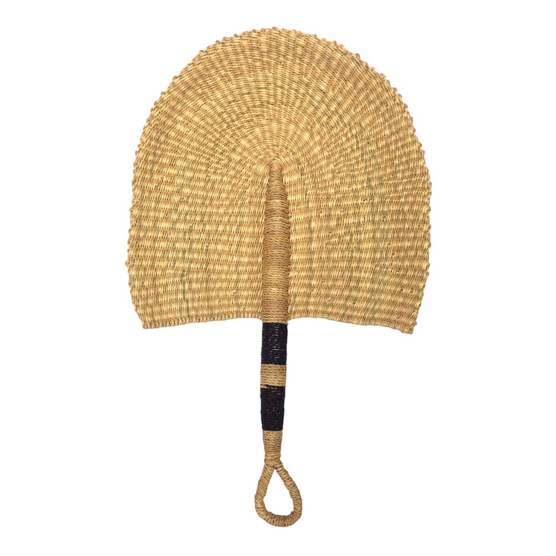 African Woven Fan, Wall Hanging African Fan, African Hand Fan, Natural ...