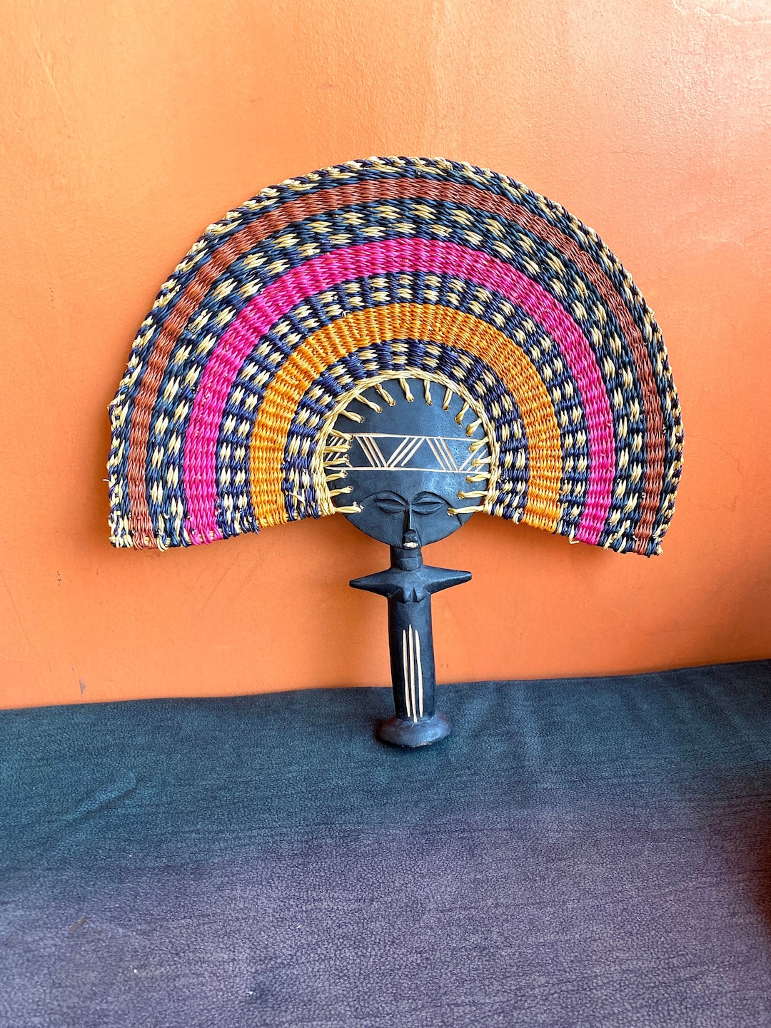 Hand Woven Fans, African Hand Fans, Woven Doll Fans, Wall Hanging Fan ...