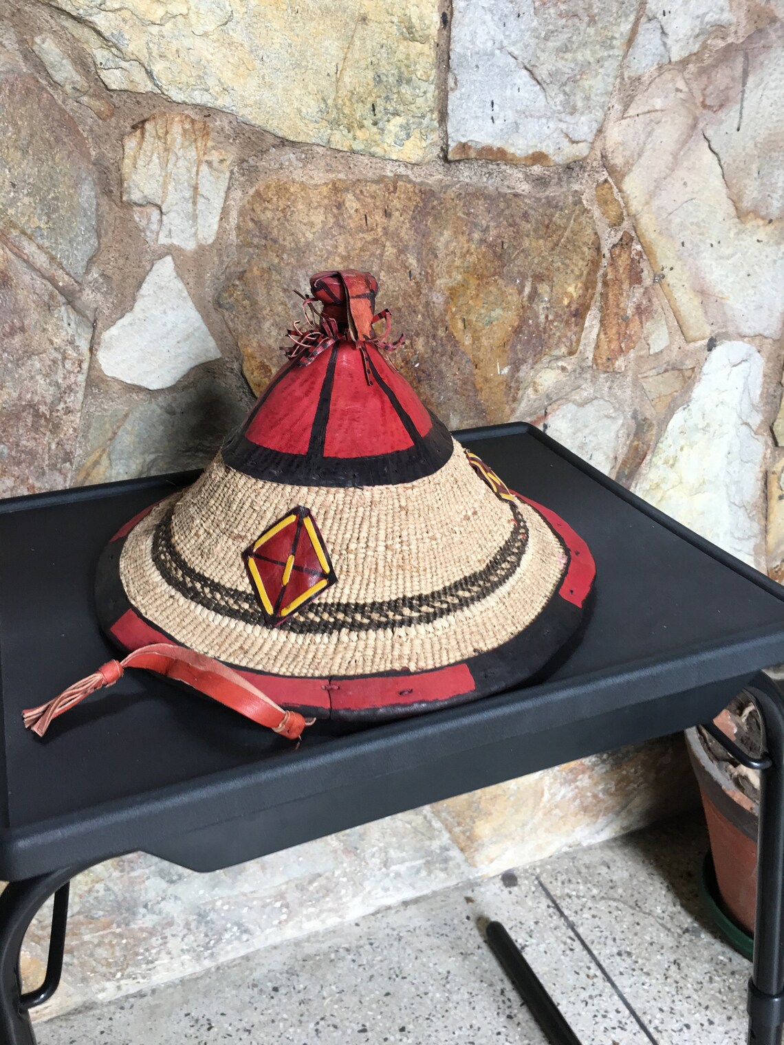 Africa Fulani Hat Hand Made Sun Hat Farmers Sun Hat Leather | Etsy