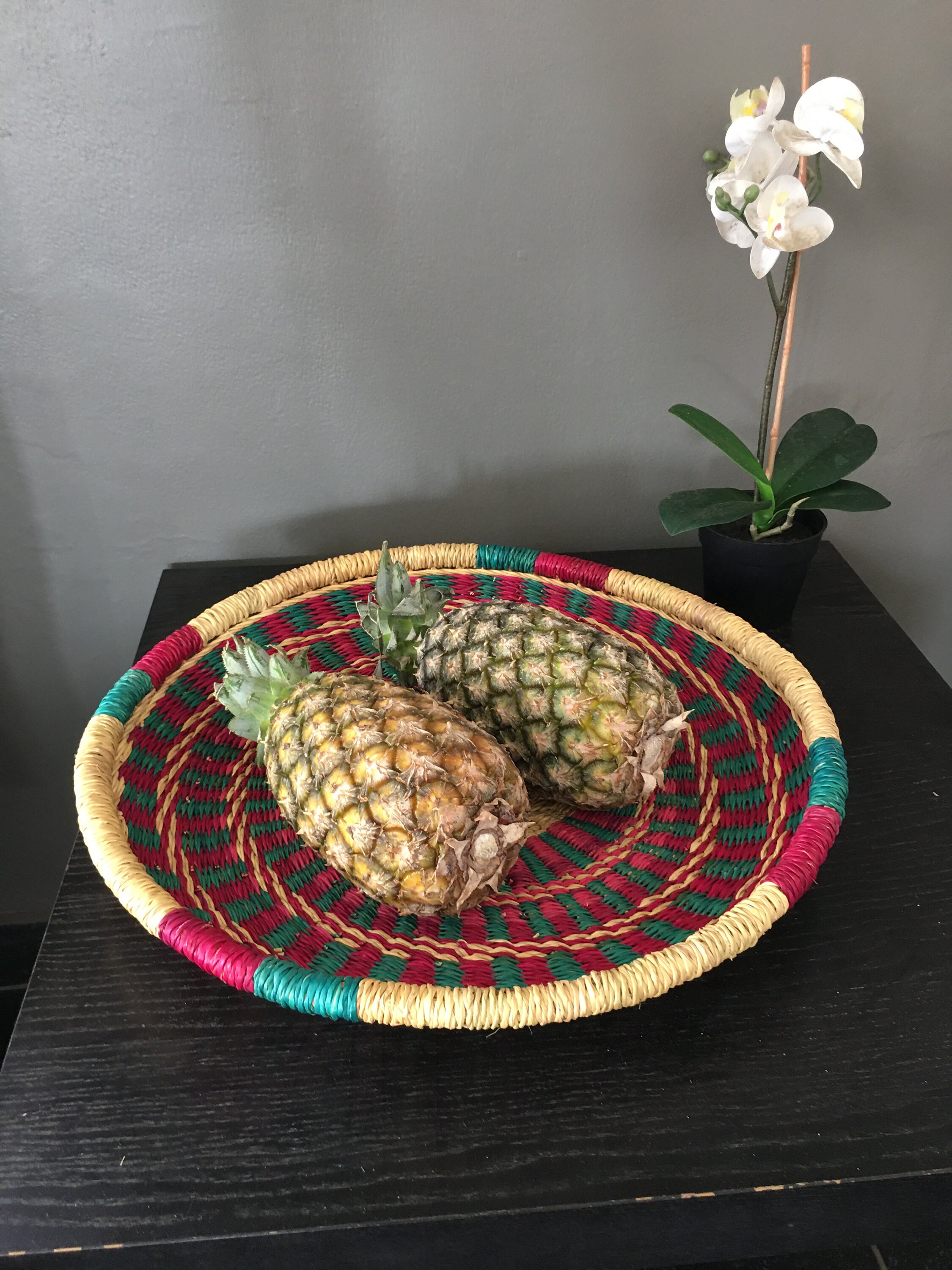 Woven fruit tray fruits basket woven tray Woven billed for | Etsy
