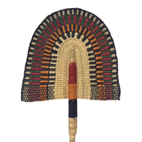 African Fan Woven Hand Fan Bolga Straw Fan African Natural - Etsy