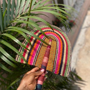 African Hand Fan, Wall Hanging Woven Fan, Woven Hand Fan, Wedding Fans ...