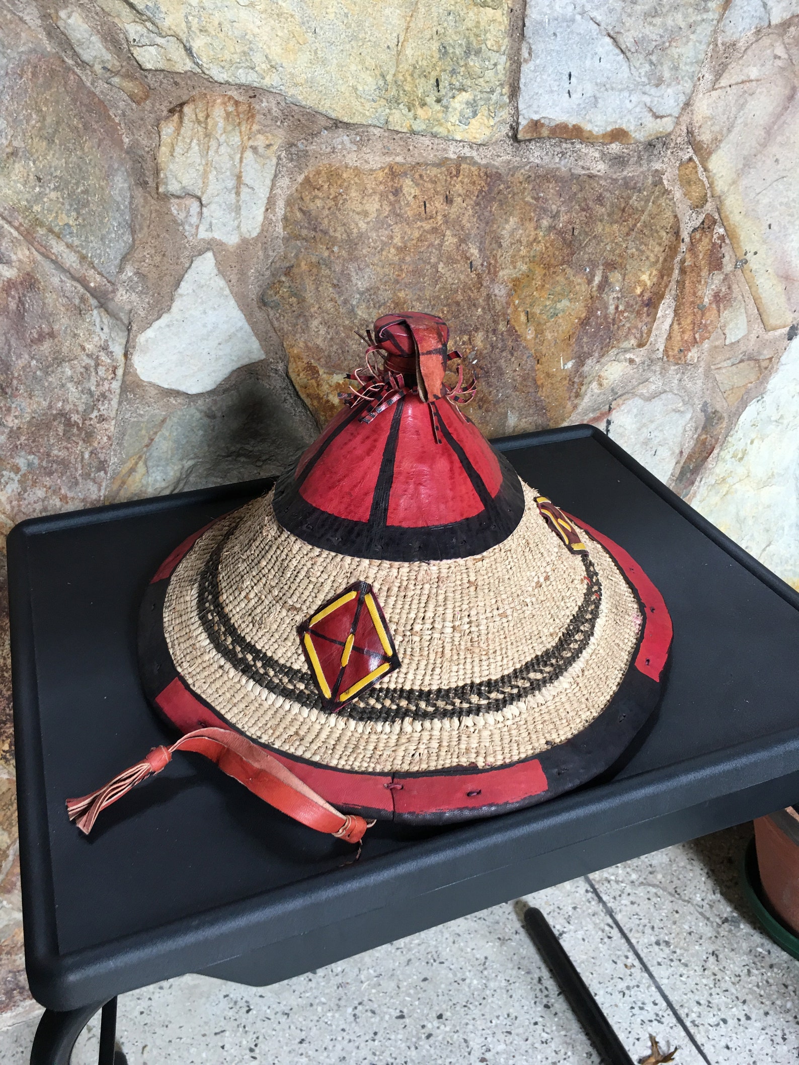 Africa Fulani Hat Hand Made Sun Hat Farmers Sun Hat Leather - Etsy UK