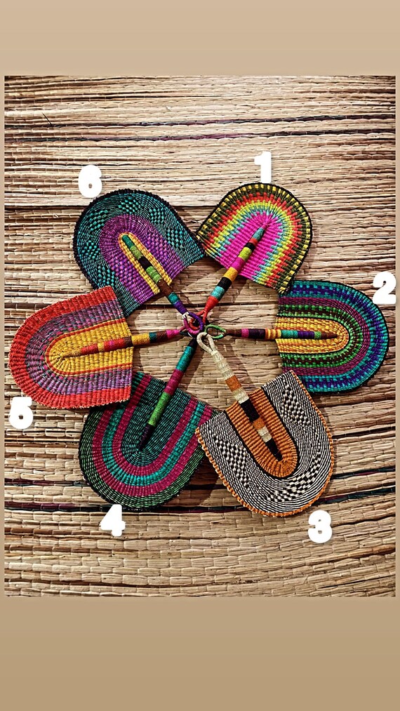Handmade Fan Woven Hand Fan Wedding Fans African Hand Fan - Etsy