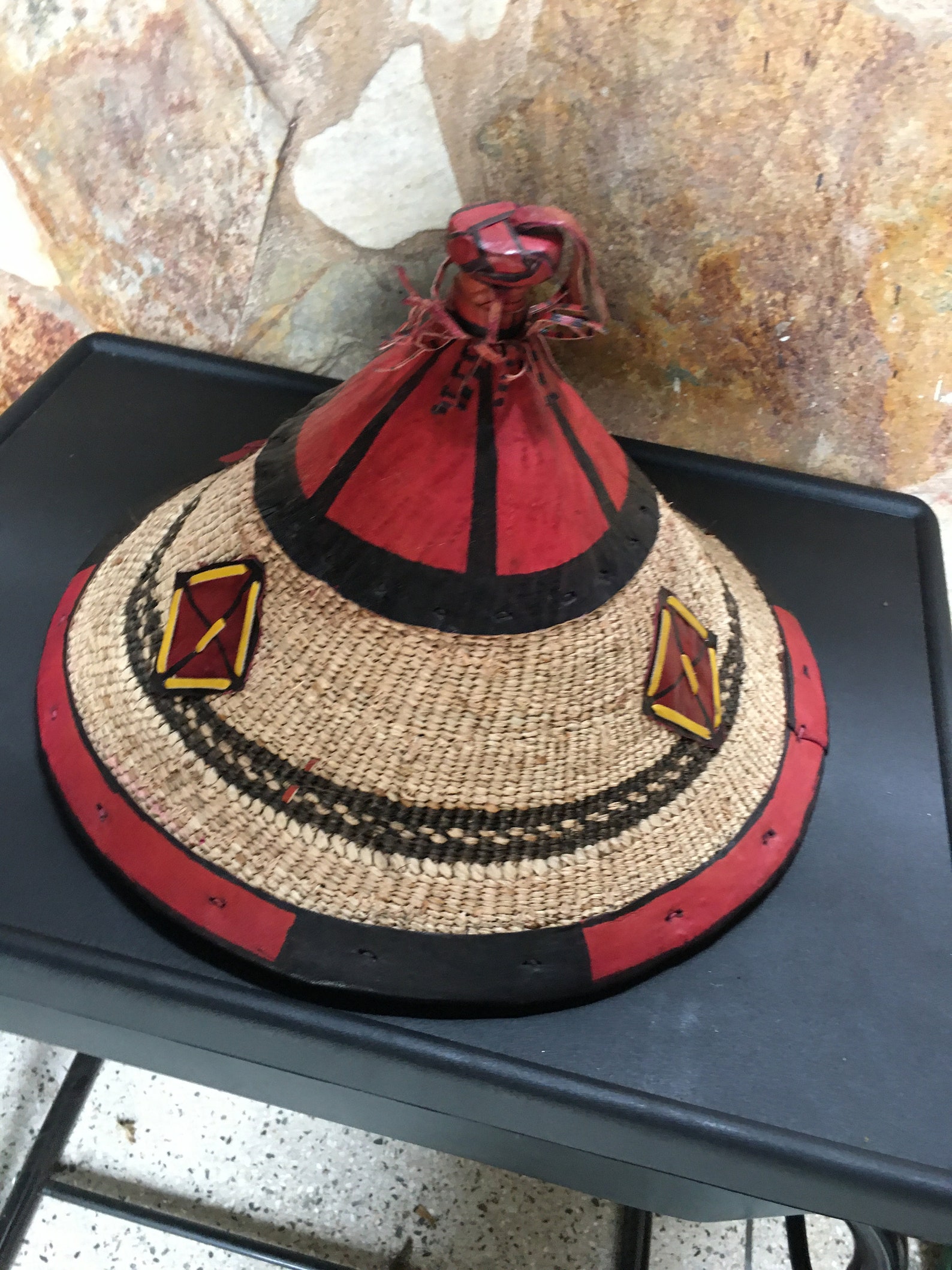 Africa Fulani Hat Hand Made Sun Hat Farmers Sun Hat Leather | Etsy