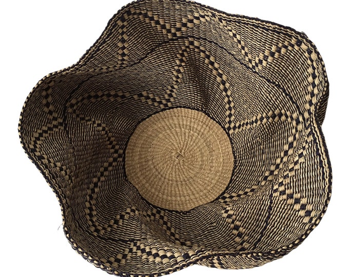 Wave Basket Home Decor Wave Basket african Basket Bolga - Etsy