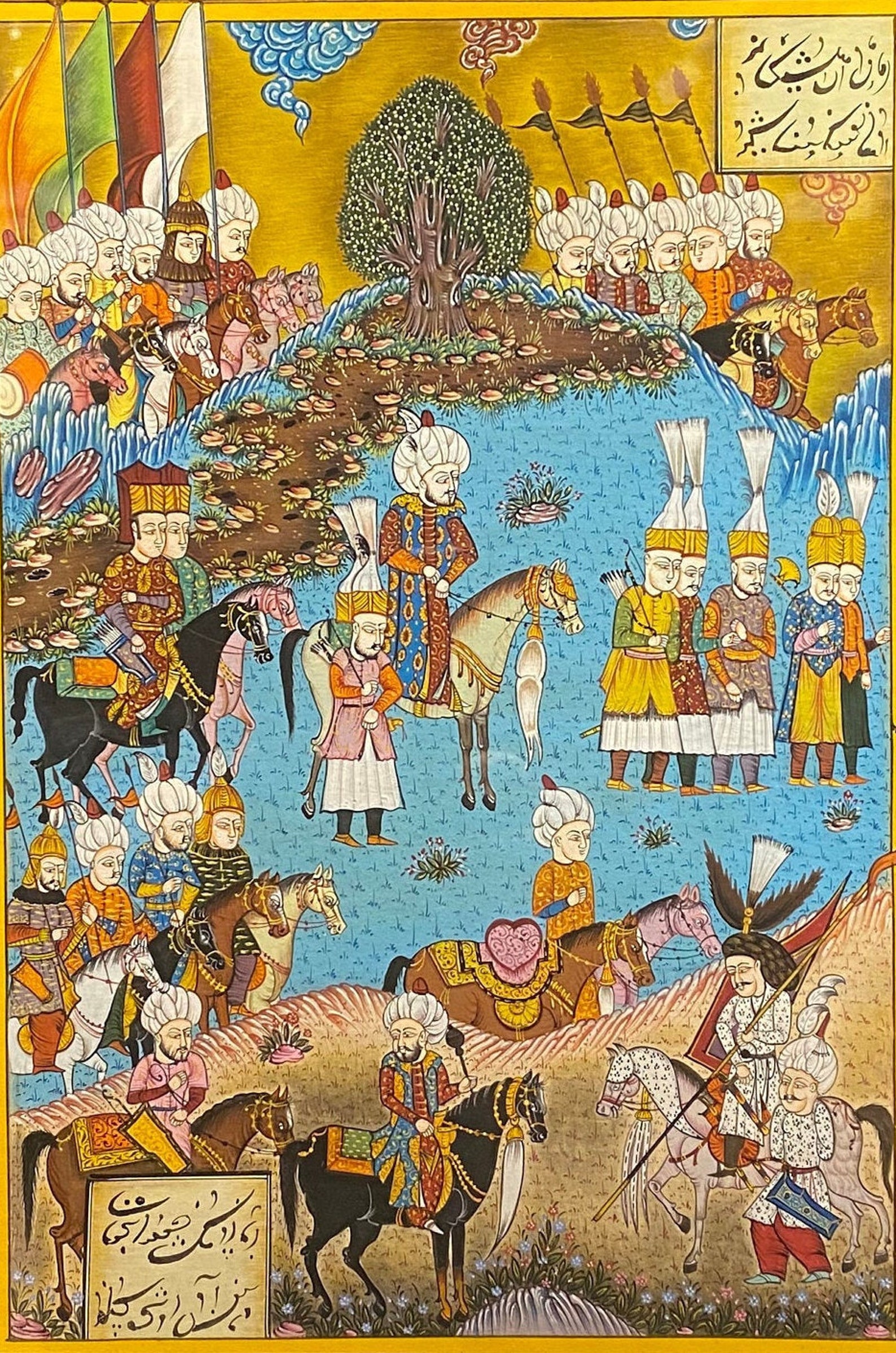 Handmade Ottoman Miniature Painting / Suleyman the Magnificent | Etsy