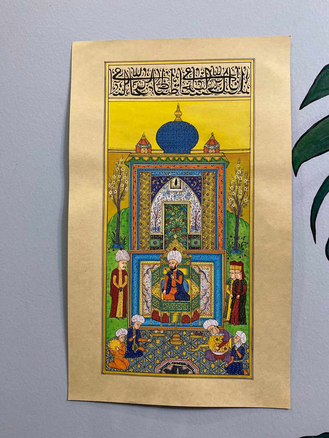 Handmade Ottoman Miniature Painting / Suleyman the Magnificent | Etsy