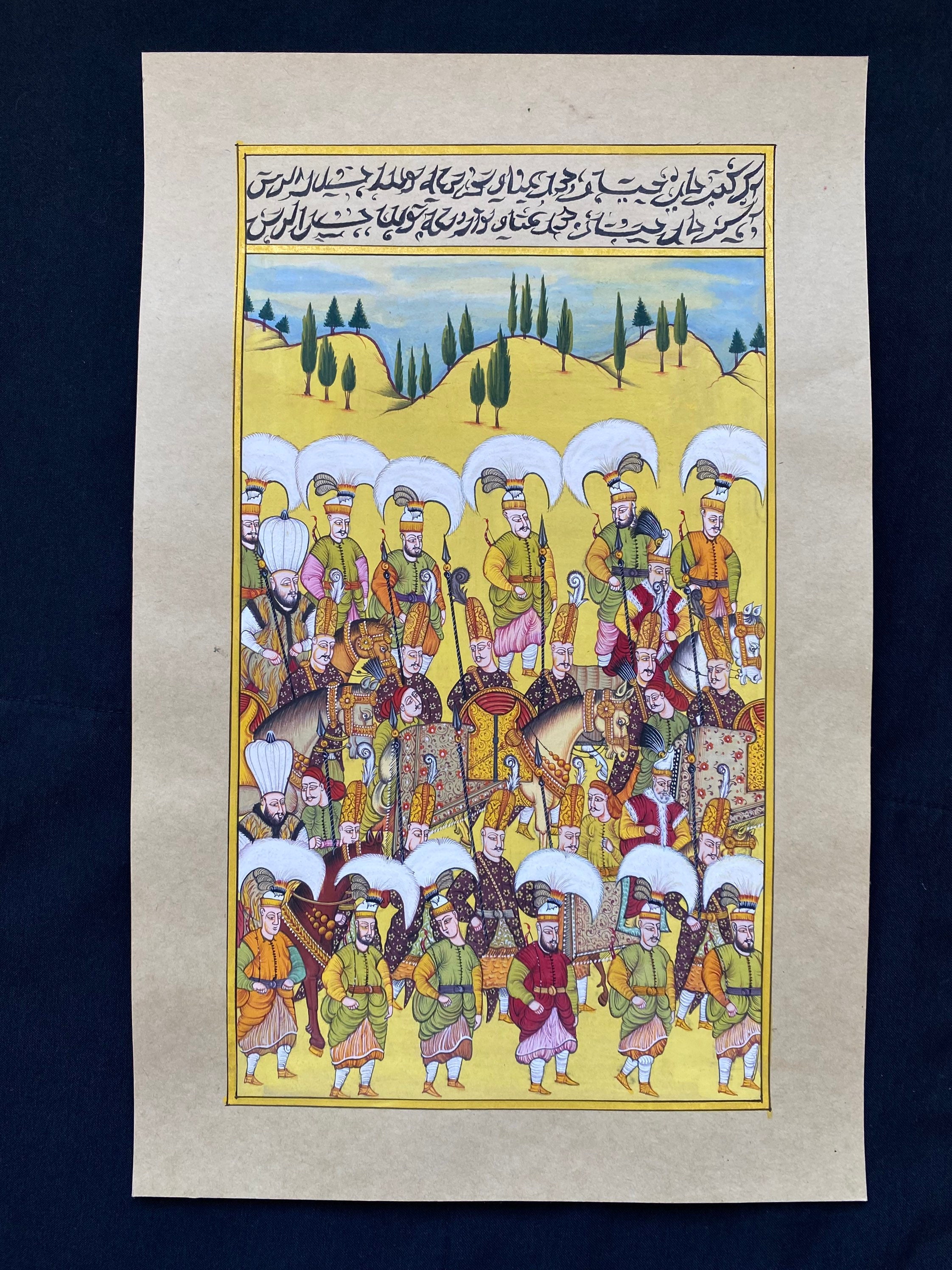 Handmade Ottoman Miniature Painting / Palace Guard Corps - Etsy