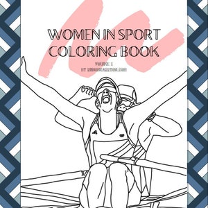 Women in Sport Coloring Book - Printable - Etsy