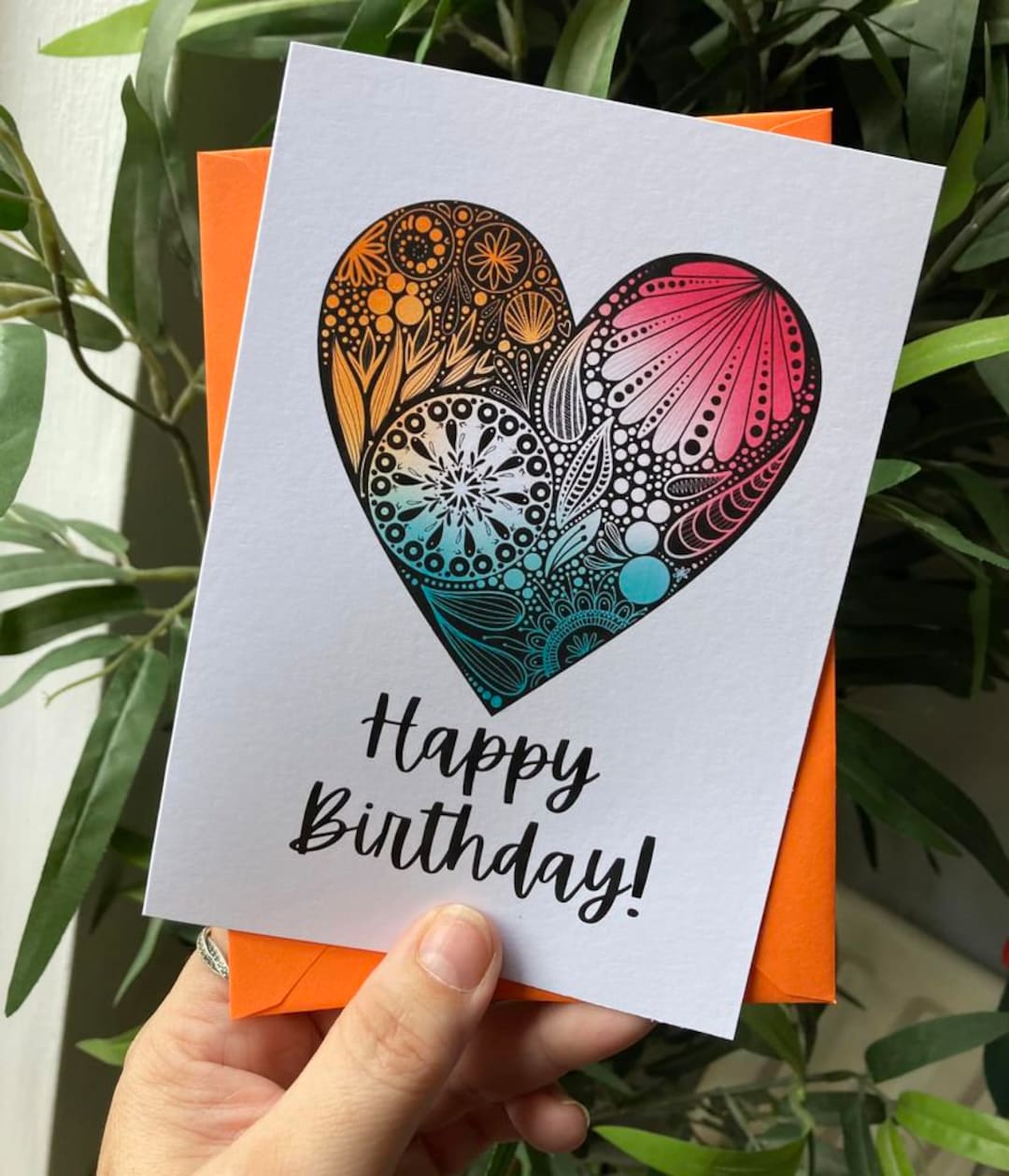Zentangle Inspired - Birthday Card - Etsy
