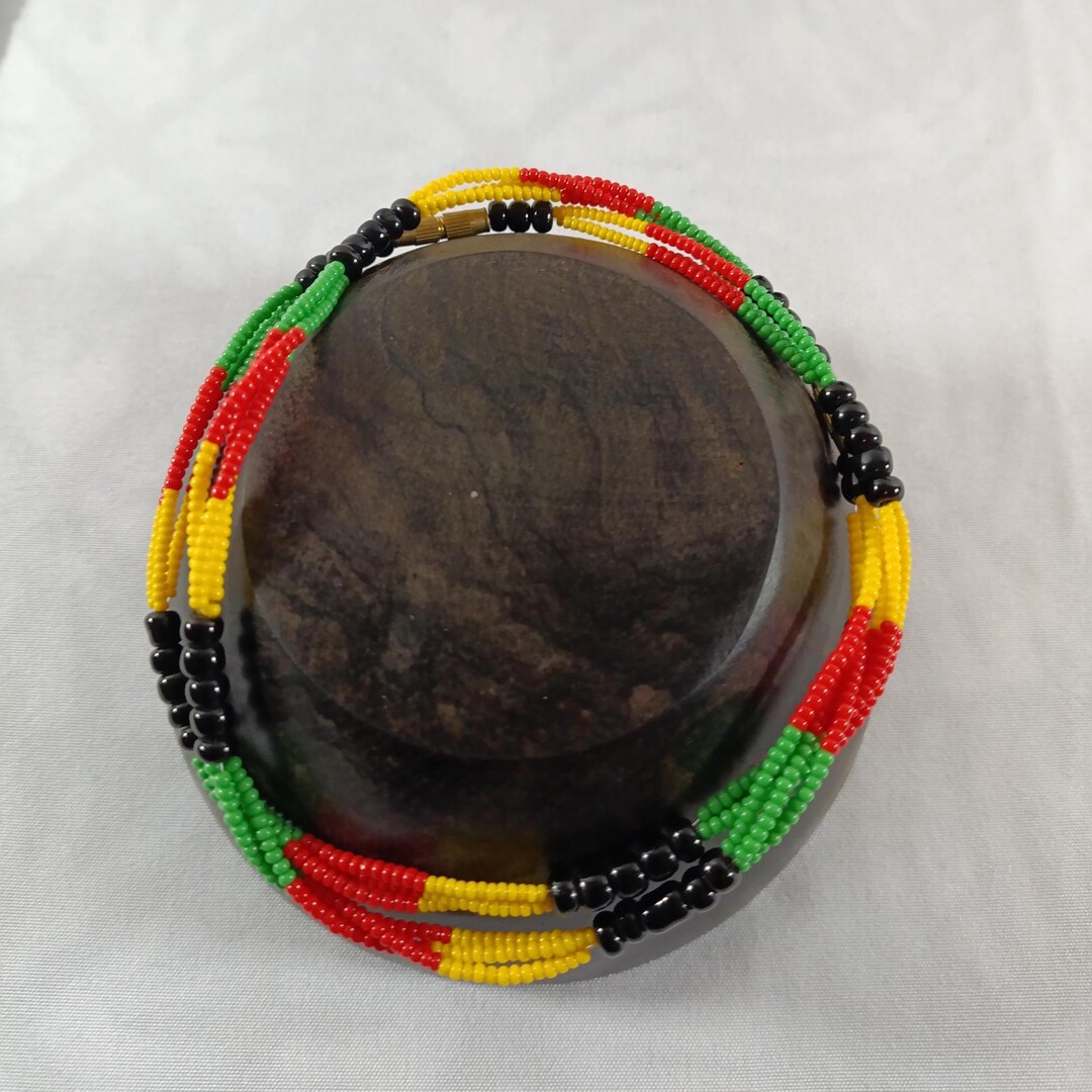 African Beads Anklet 01 - Etsy