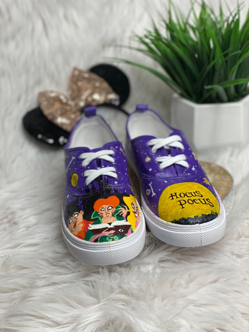 Hocus Pocus Hand Painted Sneakers - Etsy