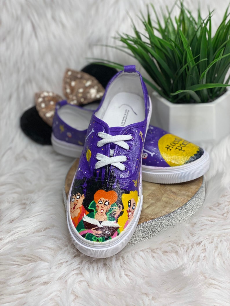 Hocus Pocus Hand Painted Sneakers - Etsy