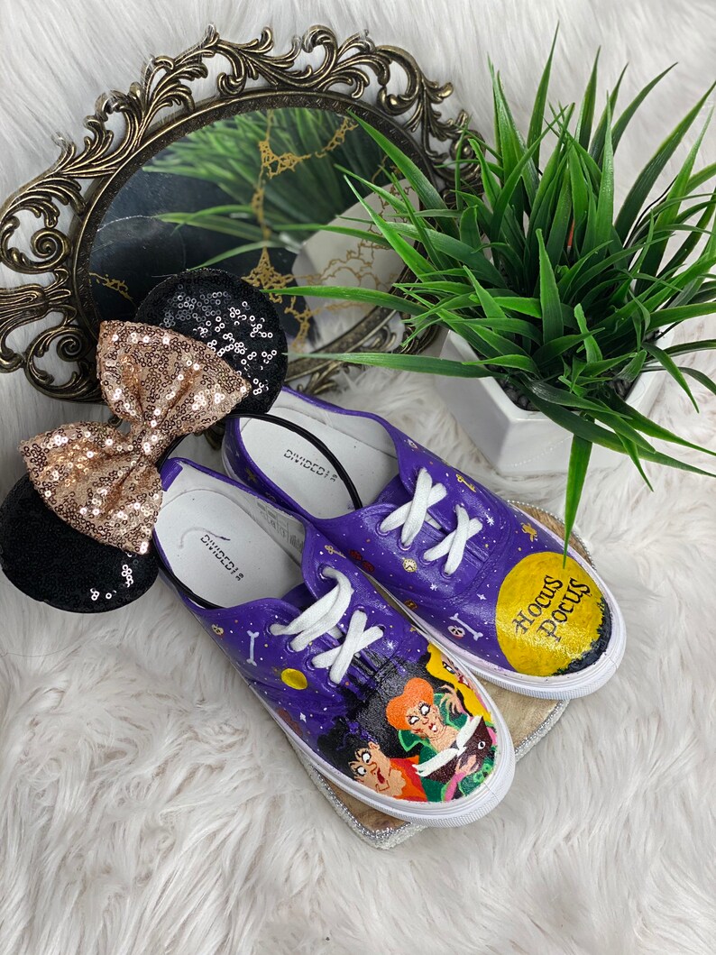 Hocus Pocus Hand Painted Sneakers - Etsy