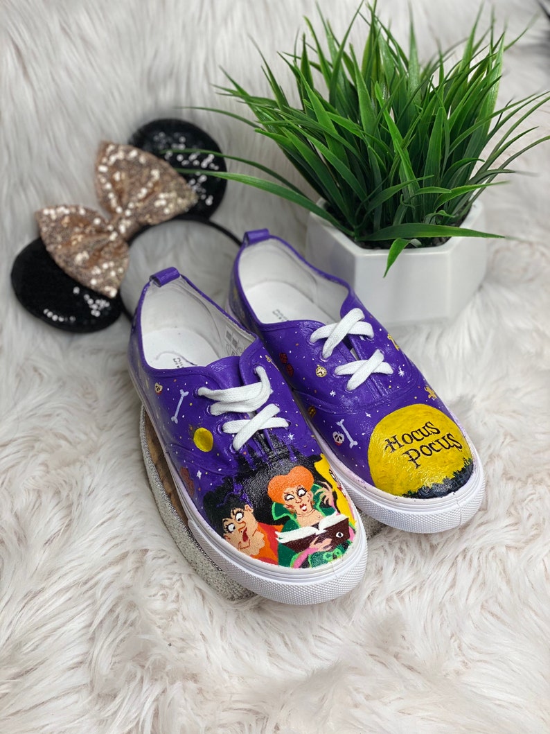 Hocus Pocus Hand Painted Sneakers - Etsy