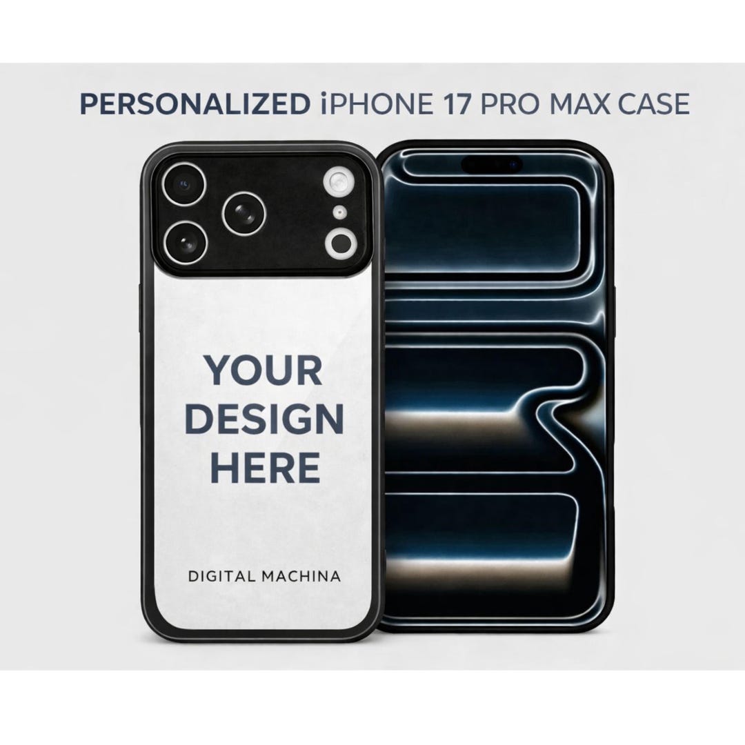 Custom Photo iPhone 17 Pro Max Case | Shockproof Glass & TPU - Etsy
