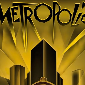 Metropolis Movie Poster: Fritz Lang Remastered Sci-fi Film (digital ...