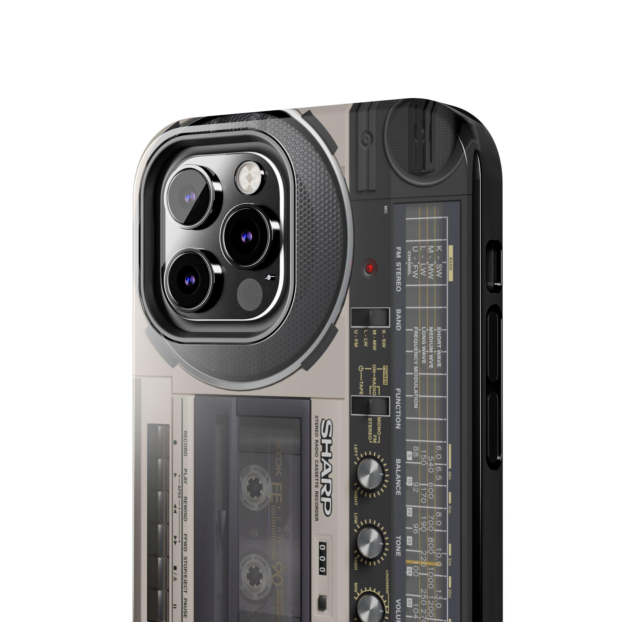 80's Throwback Ghetto Blaster Boombox Tough Phone Case- iPhone and ...